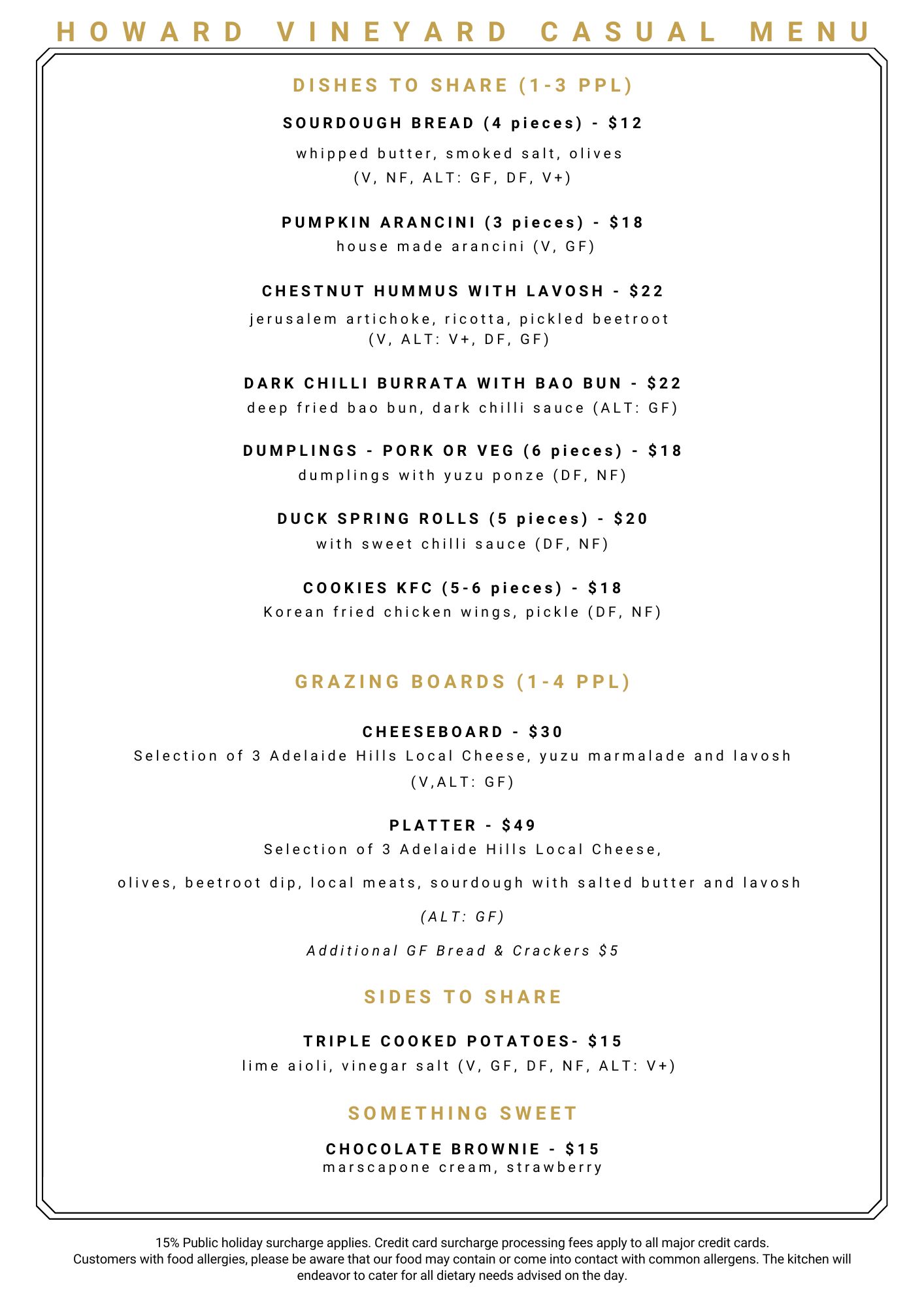 Casual-Dining | Howard Vineyard